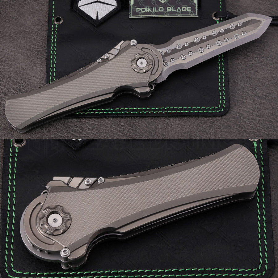 Poikilo Blade Al-Khem Titanium Dagger Knife M390 4.56" – bladedistrict